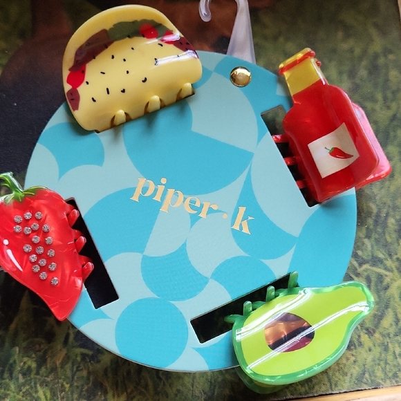 Piper K | Makeup | Piper K Taco Hot Sauce Avocado Pepper Hair Clips Li ...